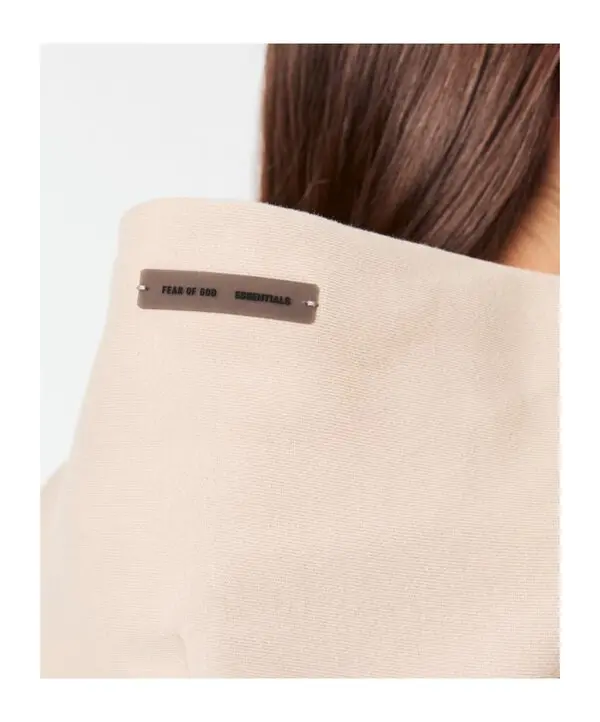 Fear Of God Cropped Logo Hoodie