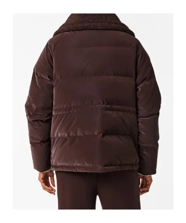 Varley Roseville Jacket With Faux Lambskin Collar