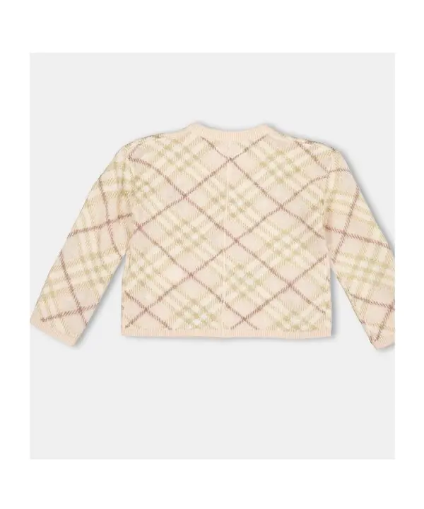 Burberry Knit Sweater With Check Pattern