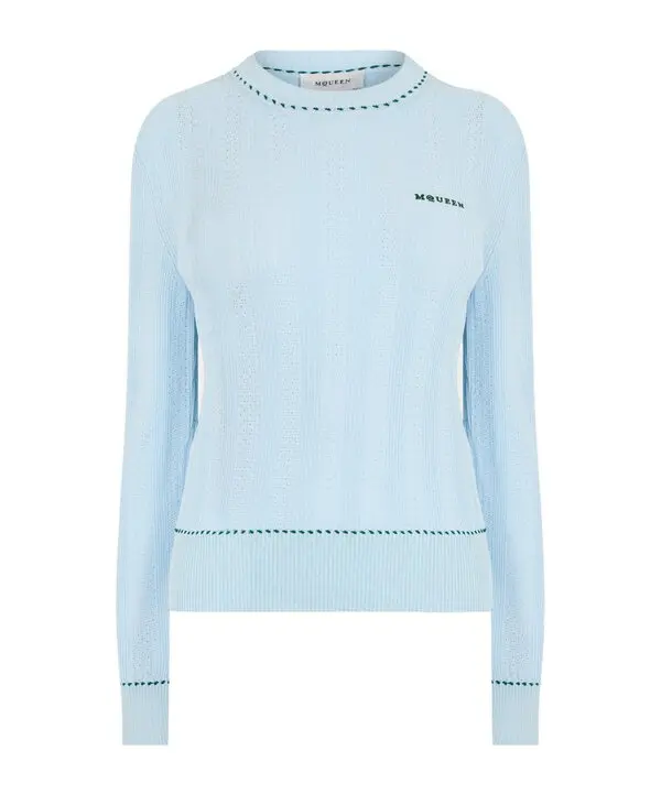 Alexander McQueen Crew Neck Knit Sweater