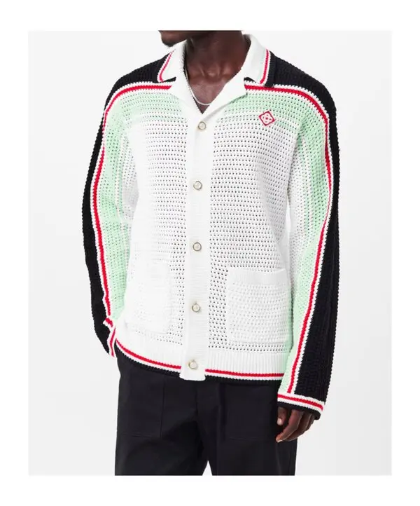 Casablanca Tennis Crochet Sweater