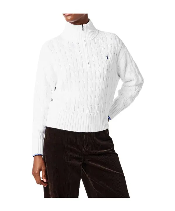 Polo Ralph Lauren Cable-knit Half-zip Sweater