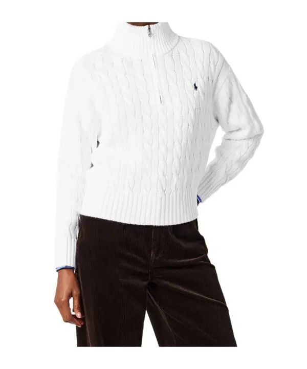 Polo Ralph Lauren Cable-knit Half-zip Sweater