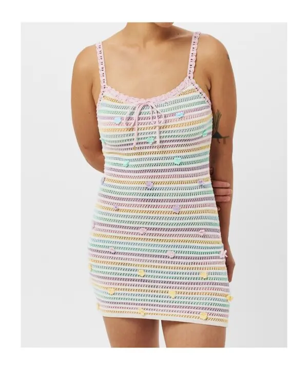 Casablanca Strap Strip Dress