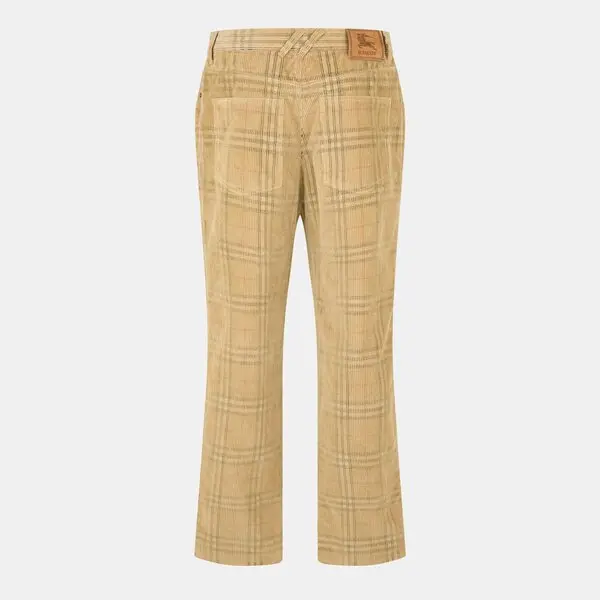 Burberry Plaid Straight-leg Trousers