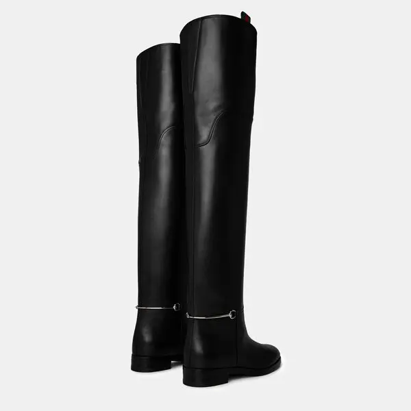 Gucci Over The Knee Boots With Horsebit Detail