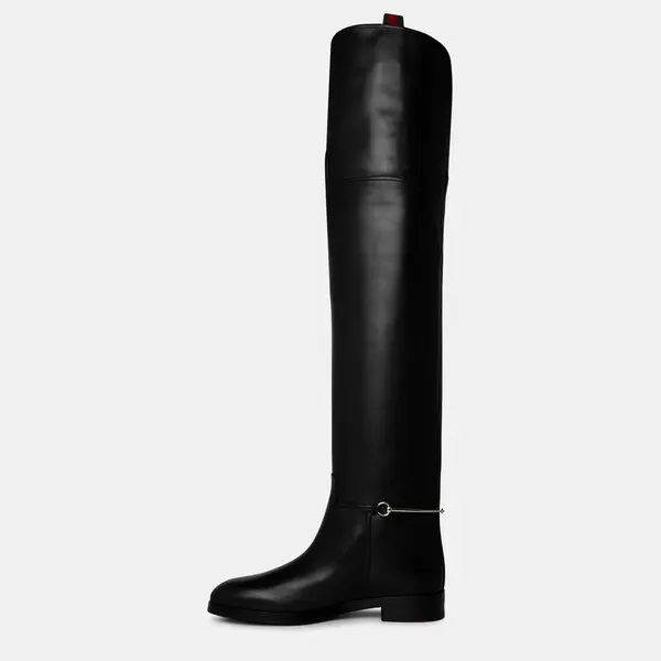 Gucci Over The Knee Boots With Horsebit Detail
