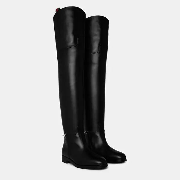 Gucci Over The Knee Boots With Horsebit Detail