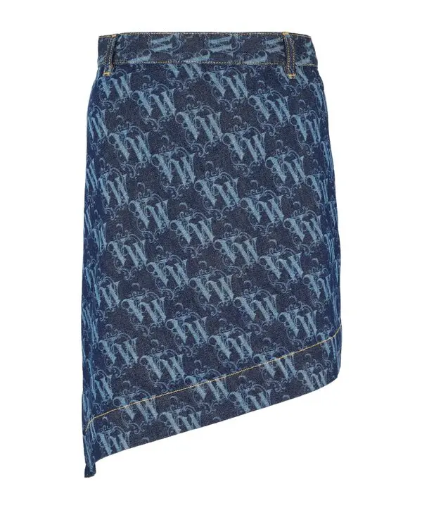 VIVIENNE WESTWOOD Asymmetrical Midi Skirt - Blue