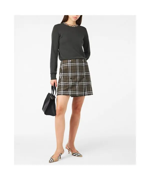 Burberry Plaid Mini Skirt