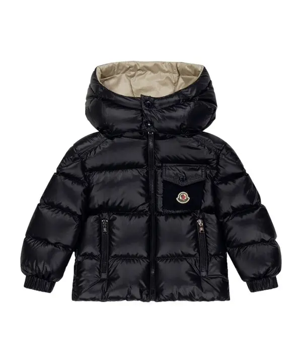 Moncler Logo Patch Down Jacket