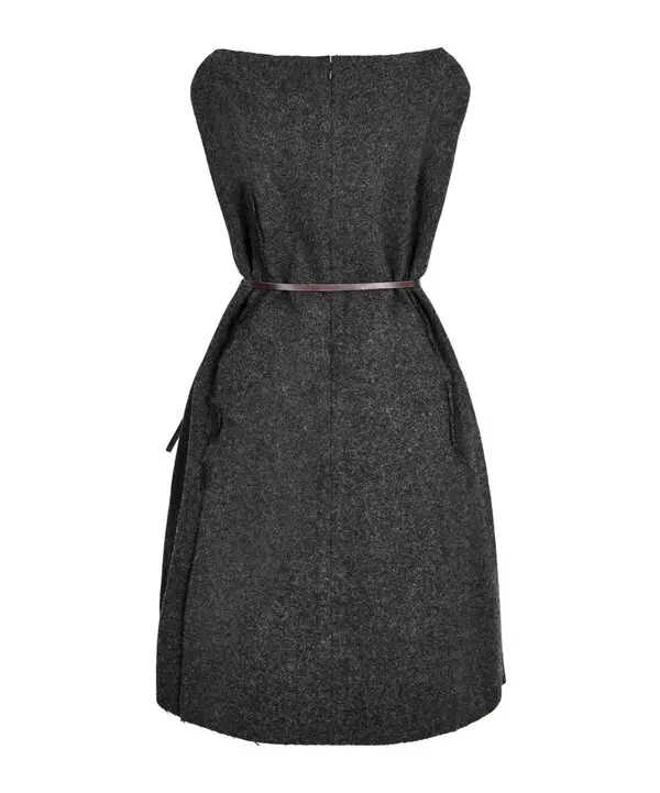 Prada Sleeveless Wool Dress - Black