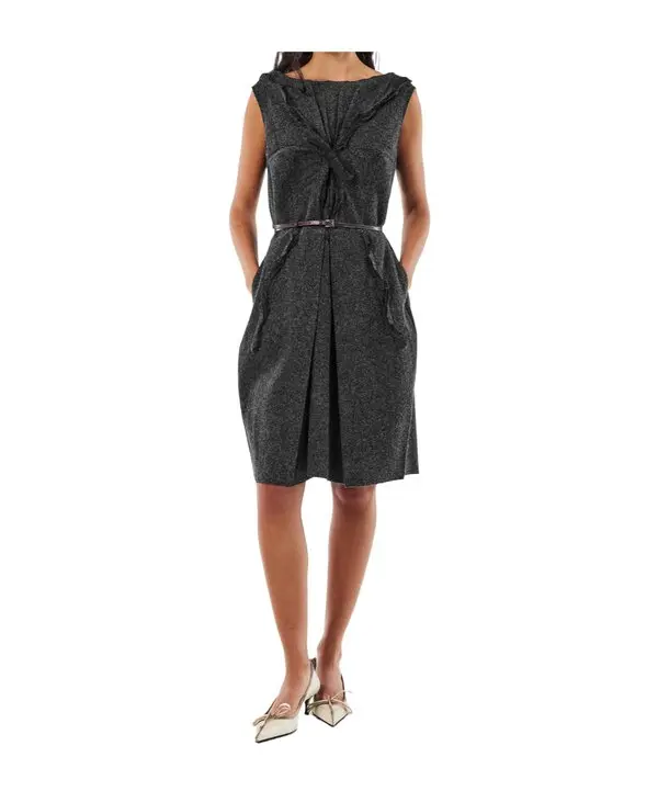 Prada Sleeveless Wool Dress