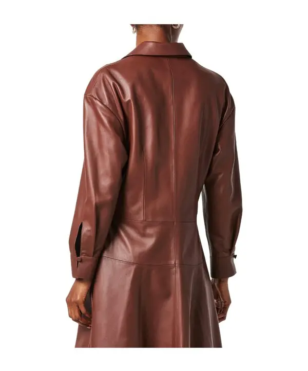 Fendi Leather Shirt Dress