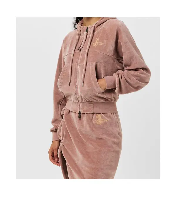 VIVIENNE WESTWOOD Zippered Hooded Sweatshirt