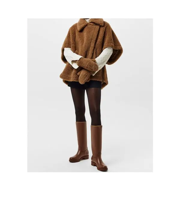 Max Mara Monogram Embossed Knee-high Leather Boots