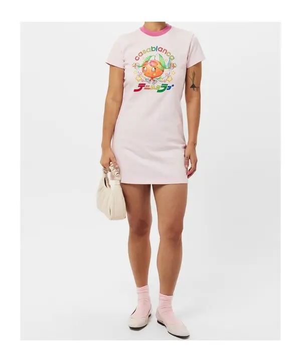 Casablanca Embroidered Logo Dress