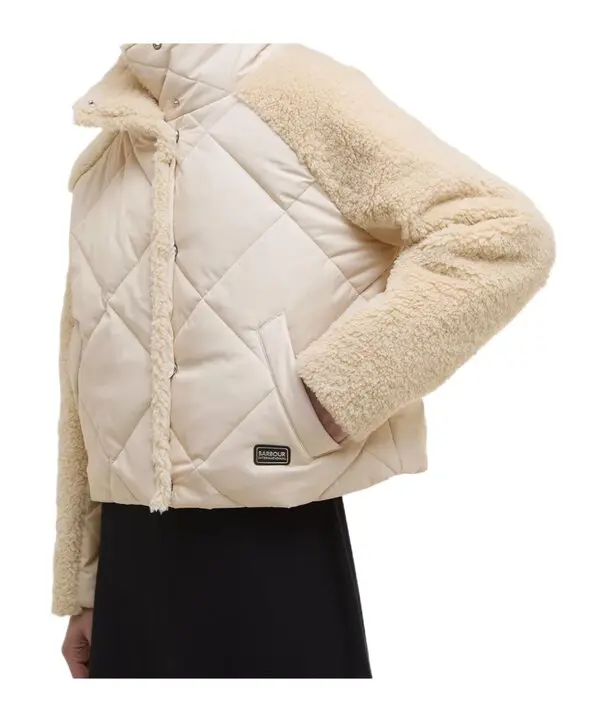Barbour Quilted Jacket With Funnel Neck