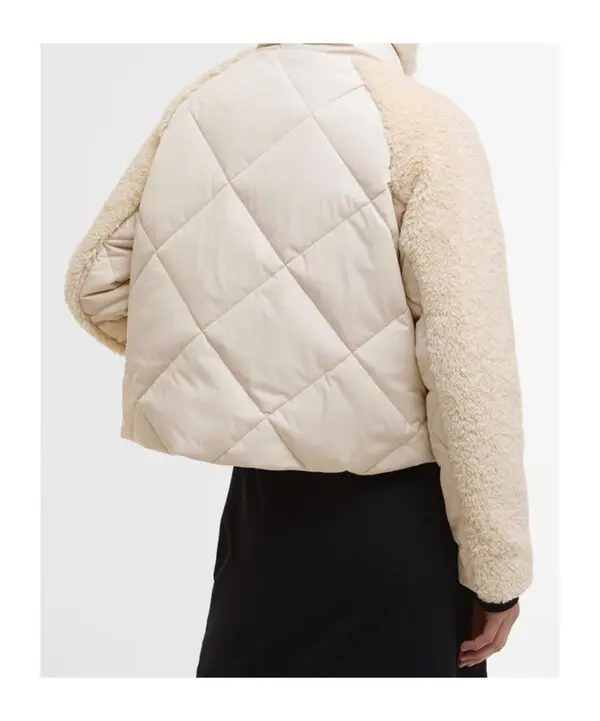 Barbour Quilted Jacket With Funnel Neck