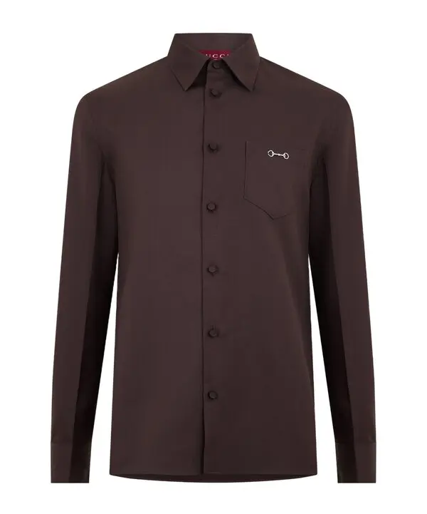 Gucci Long-sleeve Button-up Shirt