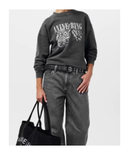 ANINE BING Spencer Crew Sweatshirt