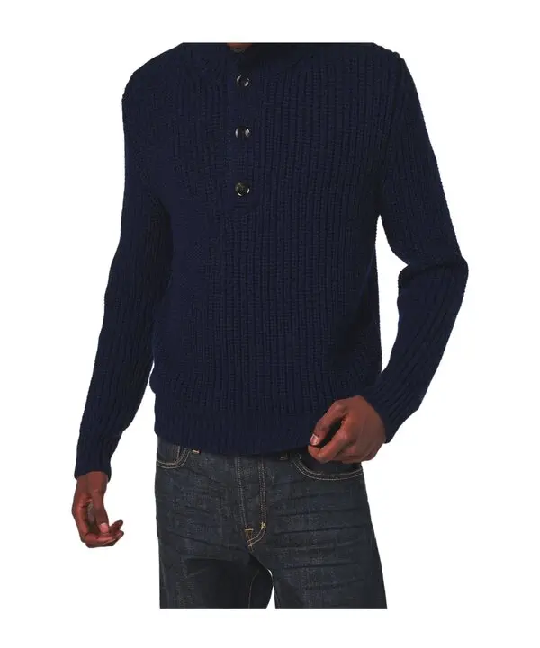 TOM FORD High-neck Henley Knit Sweater