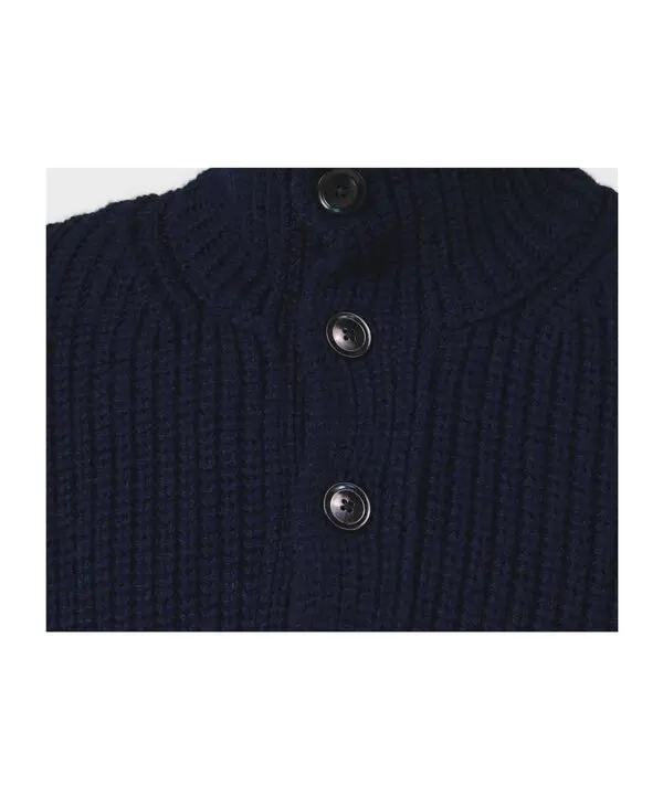 TOM FORD High-neck Henley Knit Sweater