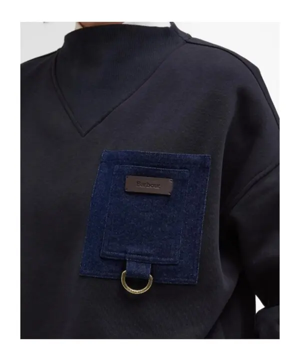 Barbour Long-sleeved Crew Neck Sweatshirt With Pocket Detail