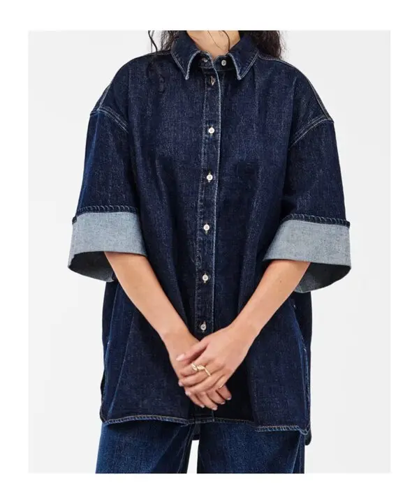 7 For All Mankind Nina Short-sleeve Shirt