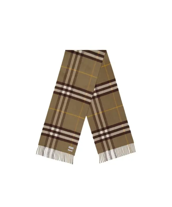 Burberry Plaid Pattern Scarf - Brown