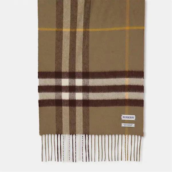 Burberry Plaid Pattern Scarf - Brown