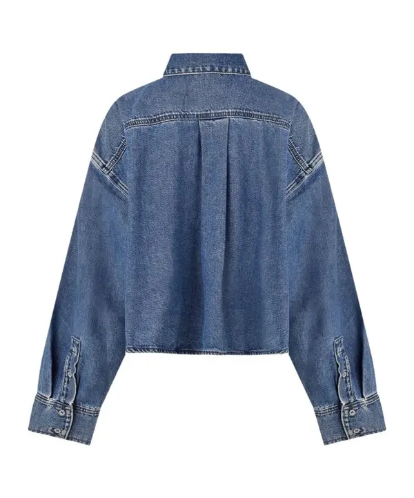 7 For All Mankind Nina Long-sleeve Denim Shirt