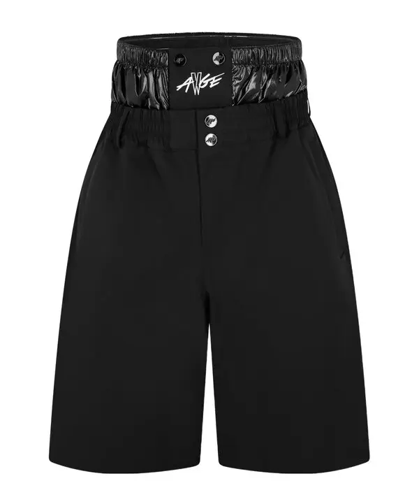 Moncler Solid Color Printed Shorts