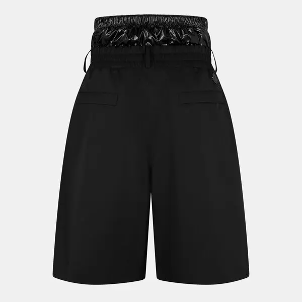 Moncler Solid Color Printed Shorts