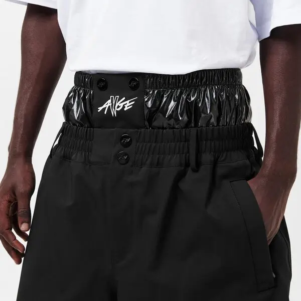 Moncler Solid Color Printed Shorts