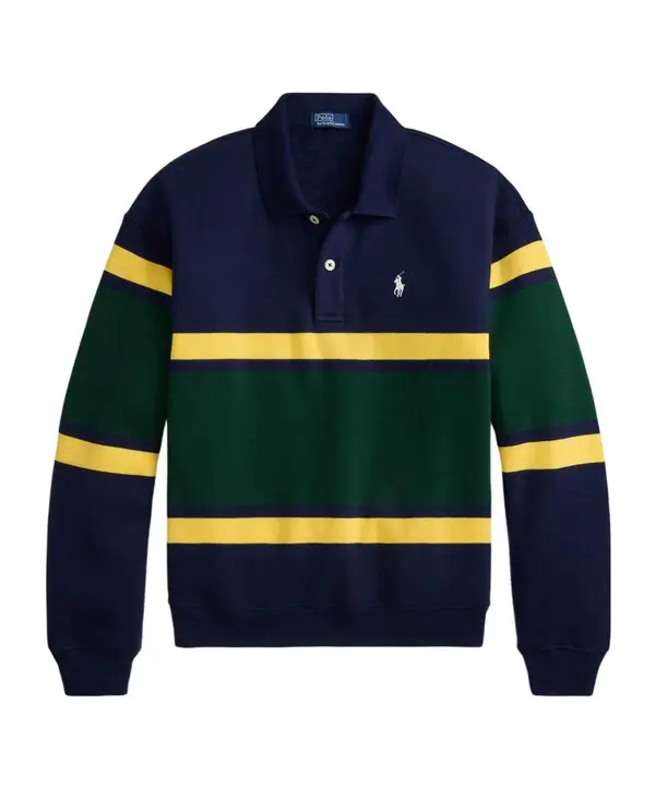 Polo Ralph Lauren Striped Collared Sweatshirt