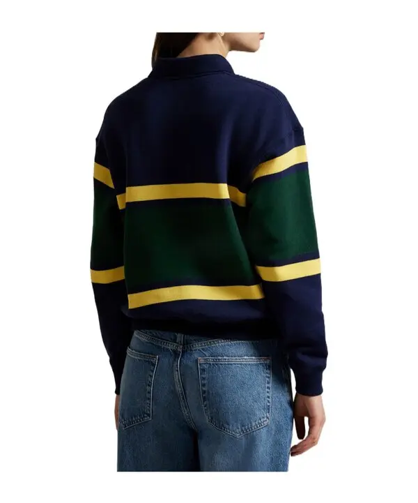 Polo Ralph Lauren Striped Collared Sweatshirt