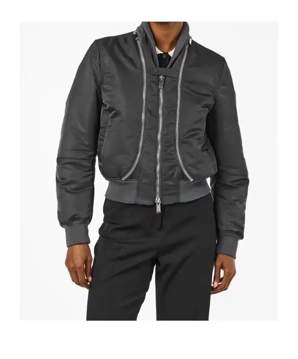 Alexander McQueen Stand-up Collar Bomber Jacket