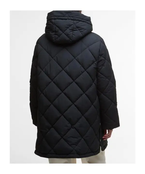 Barbour Hooded Quilted Cotton Jacket