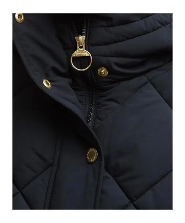 Barbour Hooded Quilted Cotton Jacket