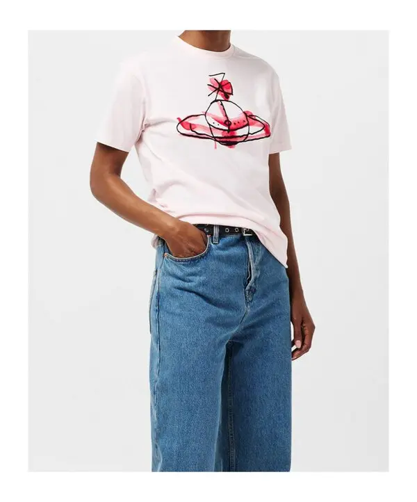 VIVIENNE WESTWOOD Sweet Versatile Solid Color T-shirt