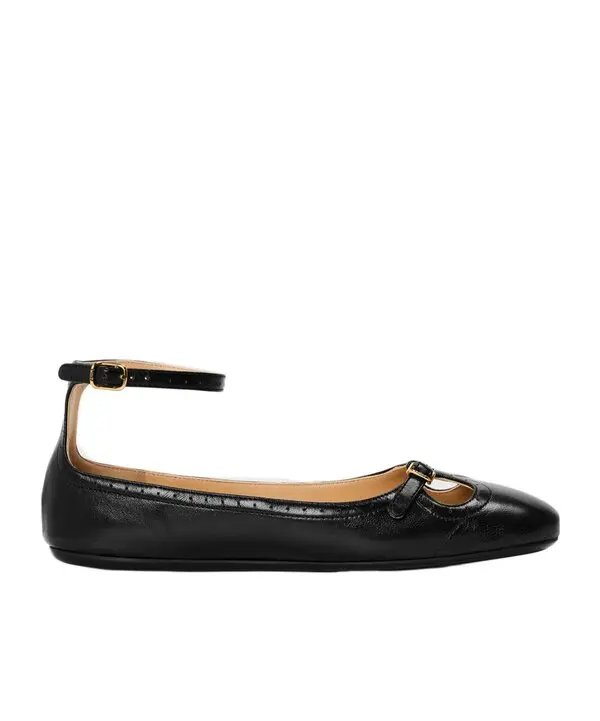 Chloé Leather Misty Ballerina Flats