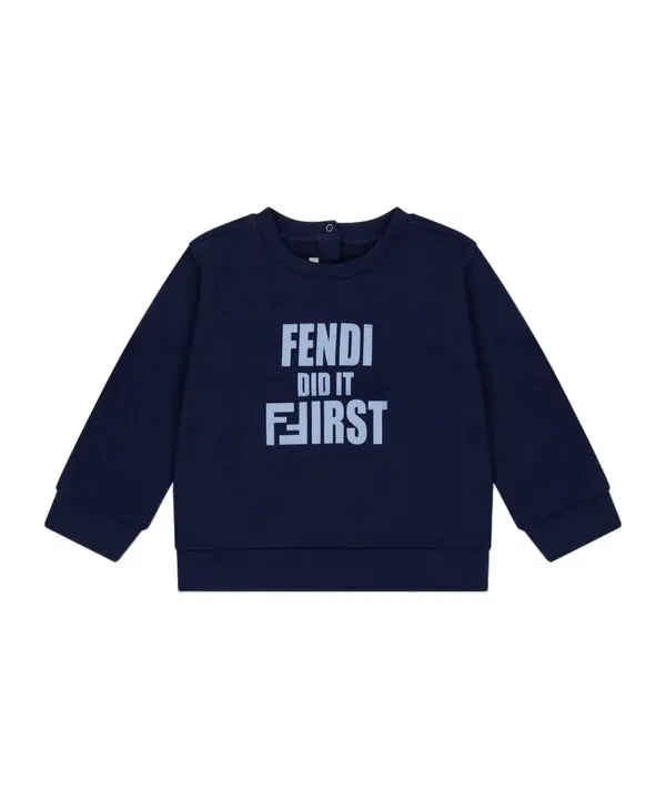 Fendi Logo Crewneck Sweatshirt