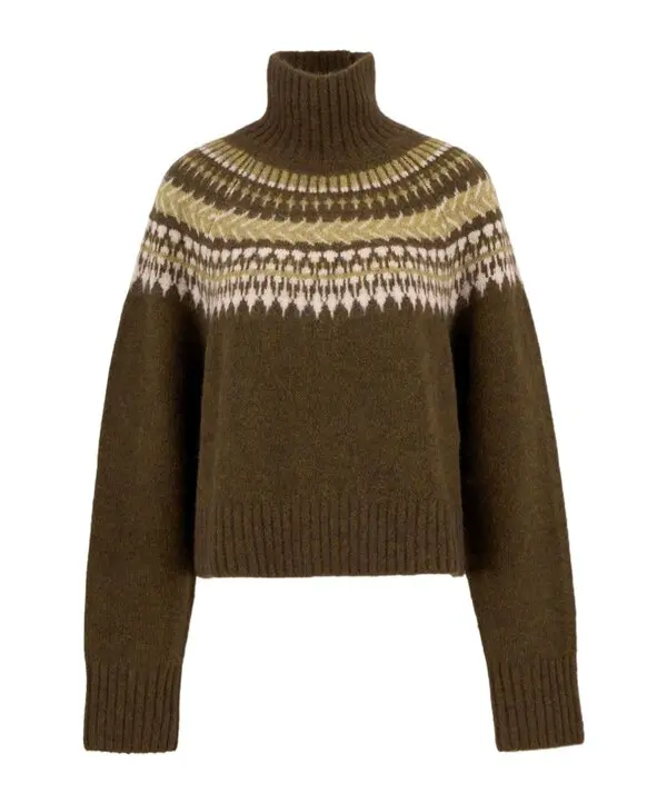 Barbour Lorrie Fair Isle Roll-neck Jumper