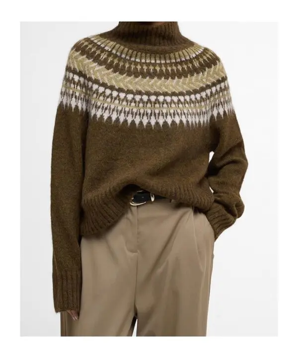 Barbour Lorrie Fair Isle Roll-neck Jumper