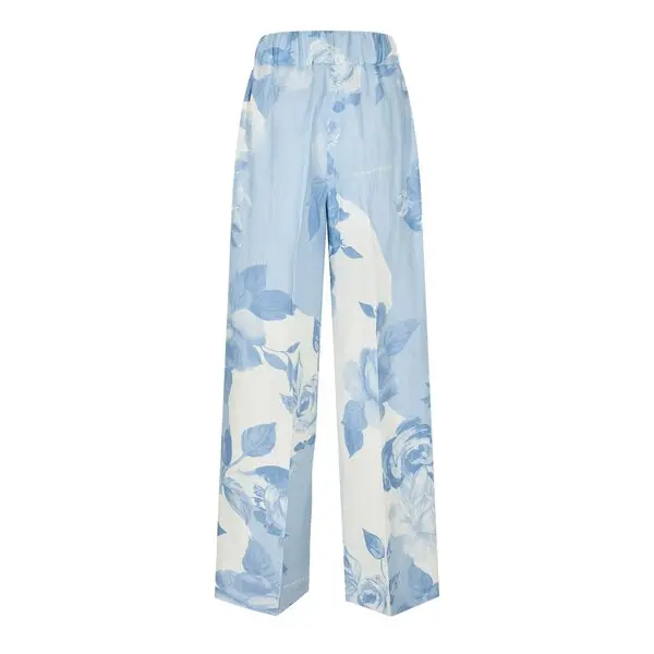 Off-White Printed Wide-leg Pants