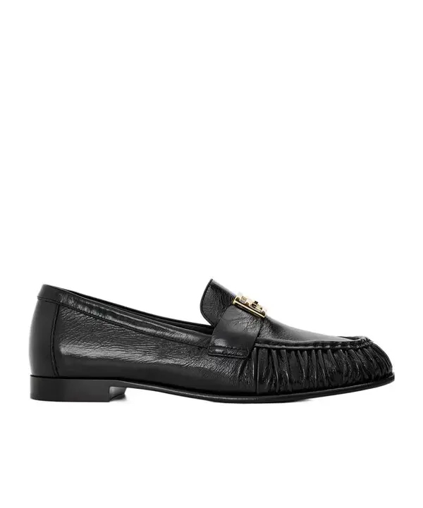 Fendi Ff Hardware Loafers - Black