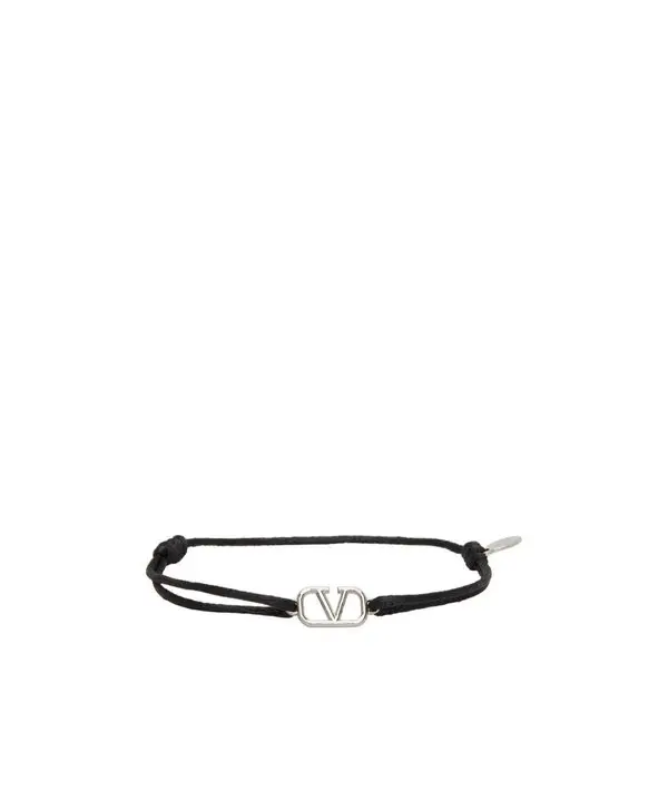 Valentino Garavani Vlogo Signature Double Cord Bracelet
