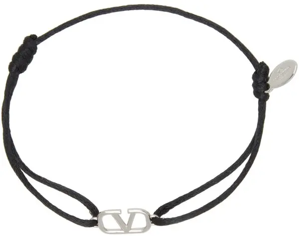 Valentino Garavani Vlogo Signature Double Cord Bracelet