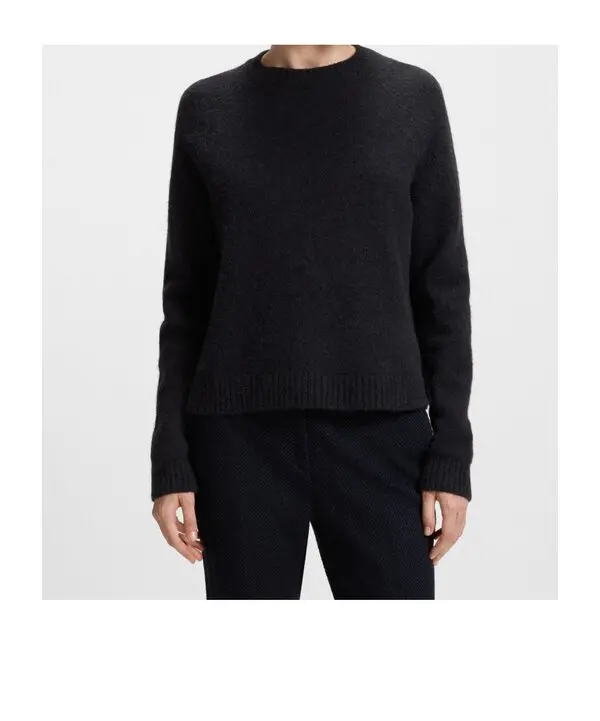 Hugo Boss Crew Neck Cropped Knit Sweater